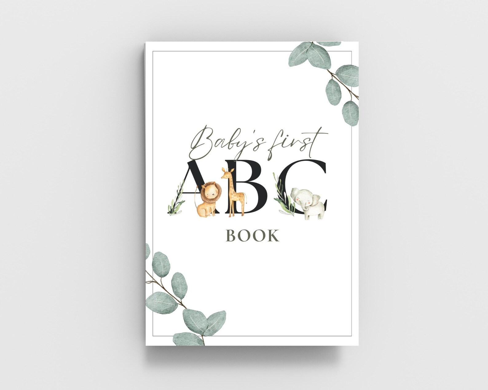 Baby's First ABC Book, Baby Shower Games Printable, Abc Book Baby ...