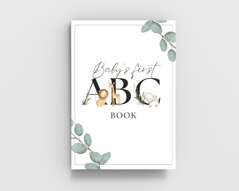 Baby's First ABC Book Baby Shower Games Printable Abc - Etsy