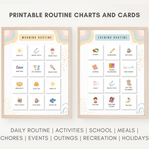 Routine Checklist, Kids Daily Routine, Morning Board, Routine Chart ...