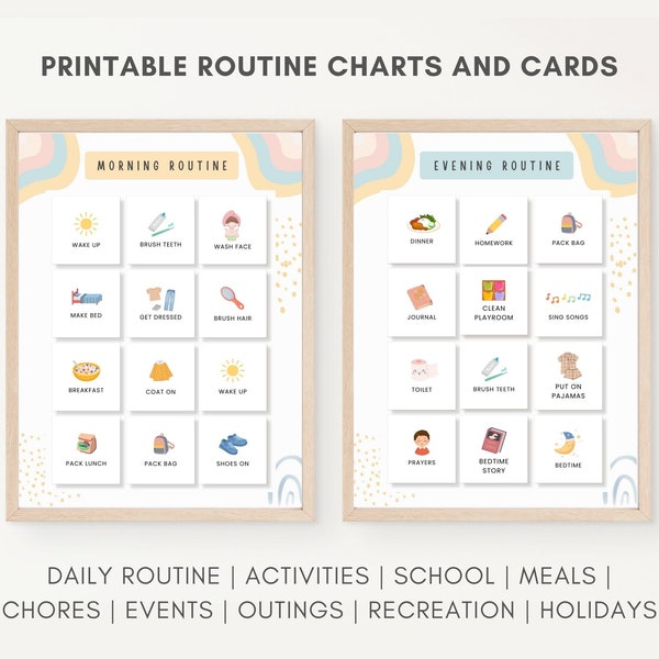 Toddler Routine Board - Etsy