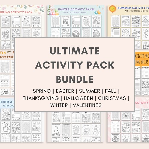 Printable Kids Adventure Activity Pack Printable Summer - Etsy Australia