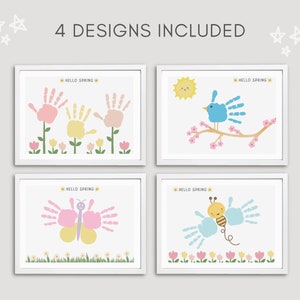 Spring Handprint, Spring Handprint Craft, Kids Craft Activity, Spring ...