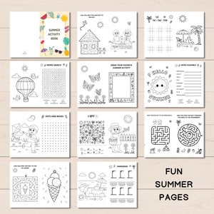 Summer Activity Book, Summer Activities, Summer Printables, Summer ...