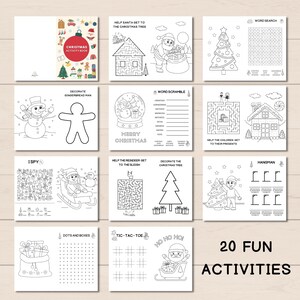Christmas Activity Book, Printable Christmas Activity, Christmas ...