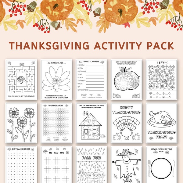 Thankful Printable Coloring - Etsy