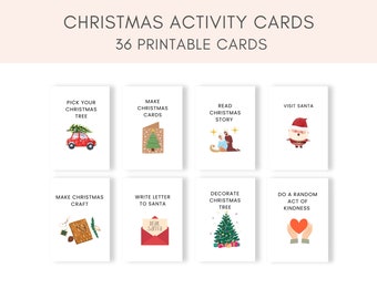 Advent Calendar Printable Activity Calendar Advent Calendar - Etsy