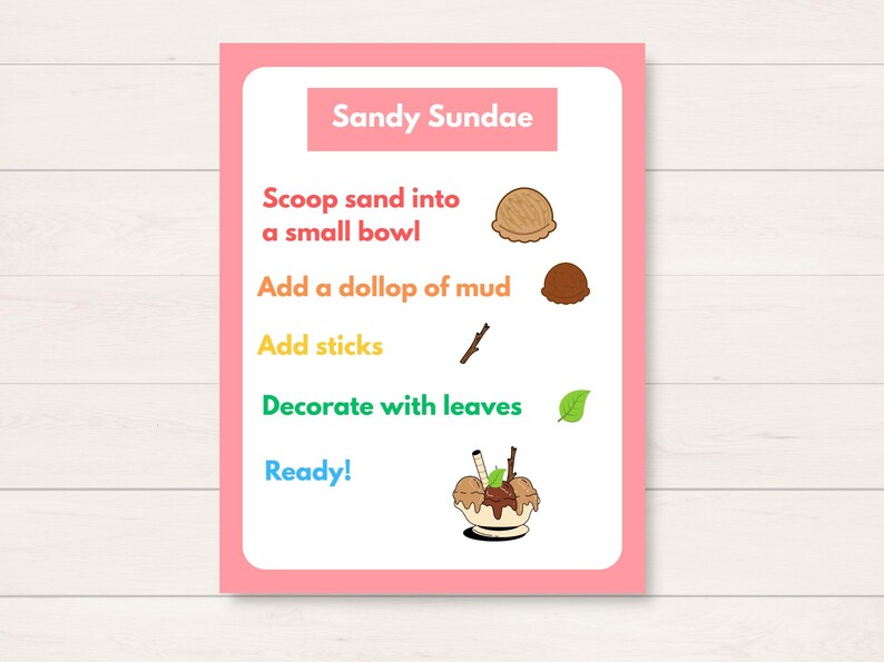 Mud Kitchen Recipe Cards, Mud Kitchen Recipe, Outdoor Mud Kitchen ...