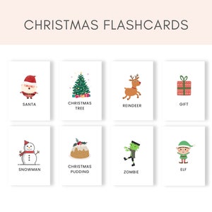 Christmas Flashcards, Printable Flashcards, Preschool Flashcards ...
