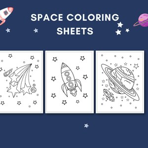 Space Activities, Space Activity Pack, Space Coloring Pages, Space ...
