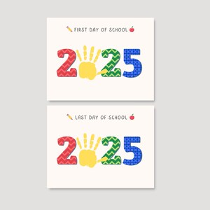 Last Day of School Handprint, First Day of School, Handprint Craft ...