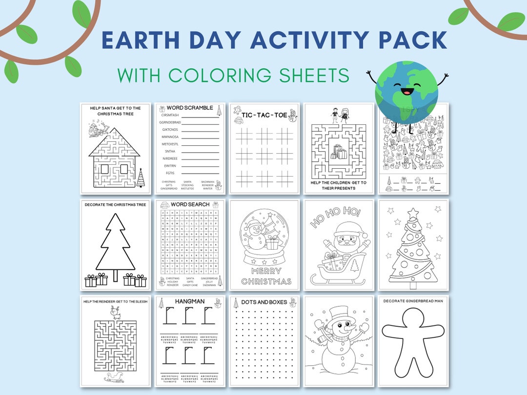 Earth Day Activities, Earth Day Printable, Earth Day Games, Earth Day ...