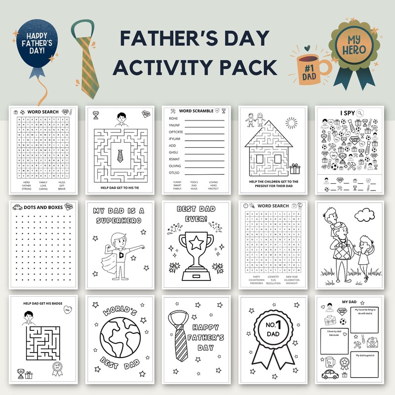 Fathers Day Printable - Etsy