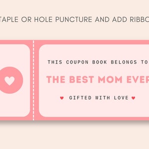 Mother’s Day Coupons, Mother’s Day Gift, Coupon Printable, Mom Coupon ...