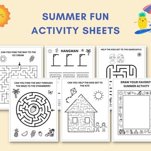 Summer Activities, Summer Printables, Summer Games, Summer Activity ...