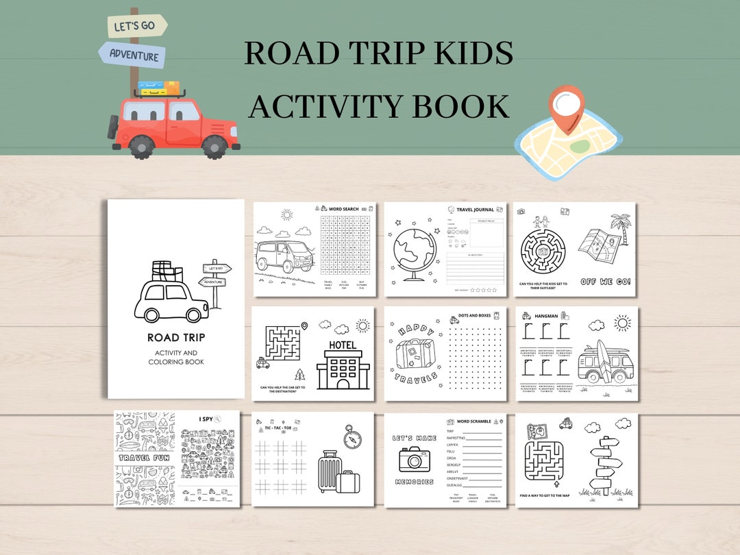 Road Trip Games, Travel Activities, Kids Travel Games, Kids Travel ...