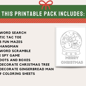 Christmas Activities Printable, Christmas Activity Book, Christmas ...