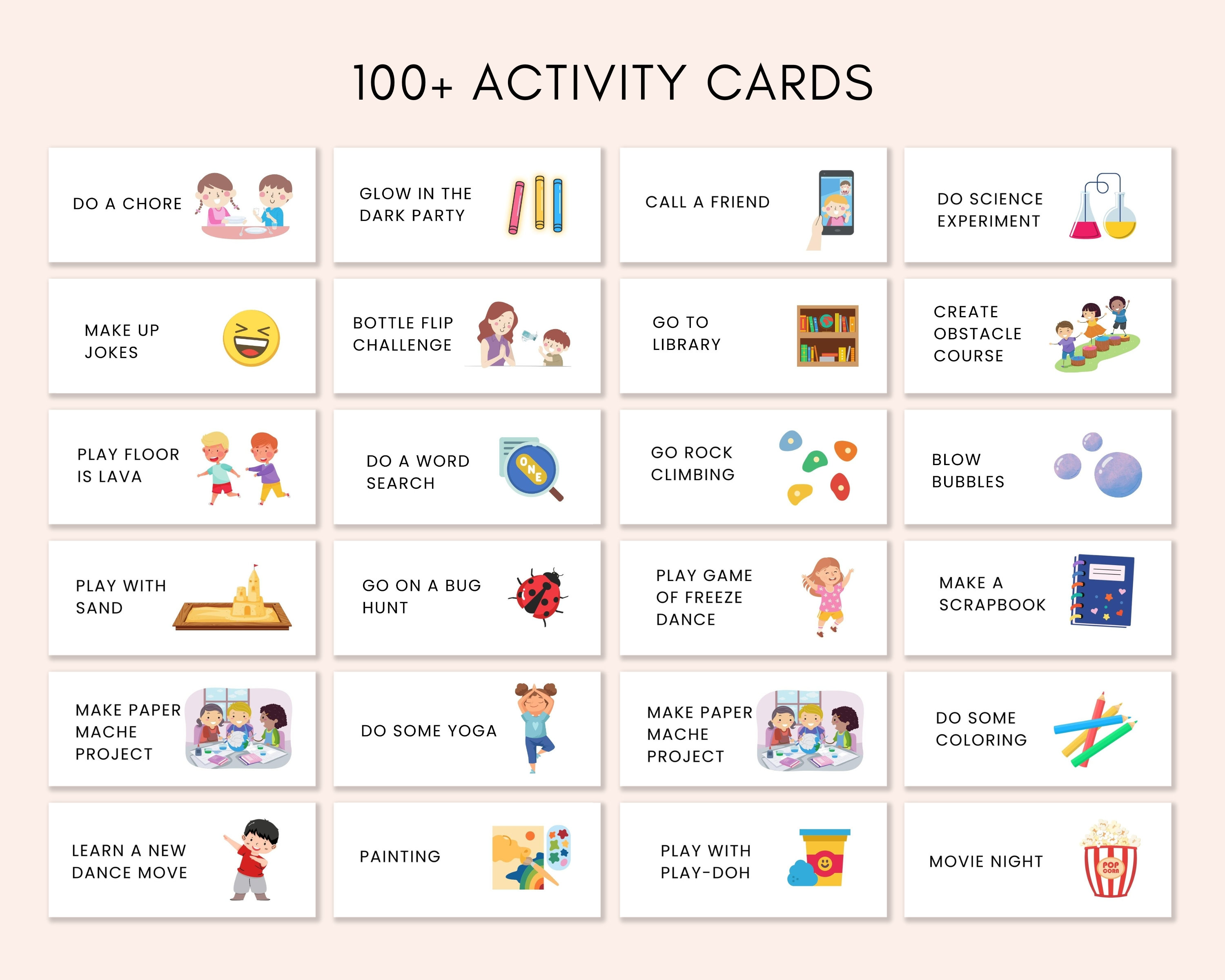 Boredom Jar Boredom Busters Printable Bored Jar Im Bored - Etsy