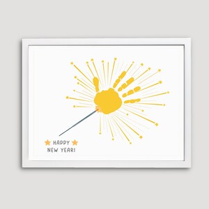 New Years Handprint Printable, 2026 Handprint Craft, Happy New Year ...