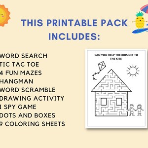Summer Activities, Summer Printables, Summer Games, Summer Activity ...