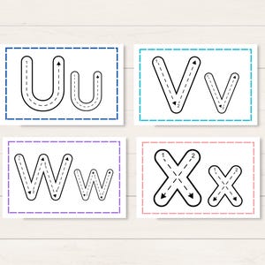 Alphabet Tracing Cards, Alphabet Tracing, Tracing Card, Letter Tracing ...