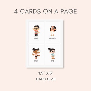 Preschool Emotion Flashcards, Printable Flashcards, Kids Emotions ...