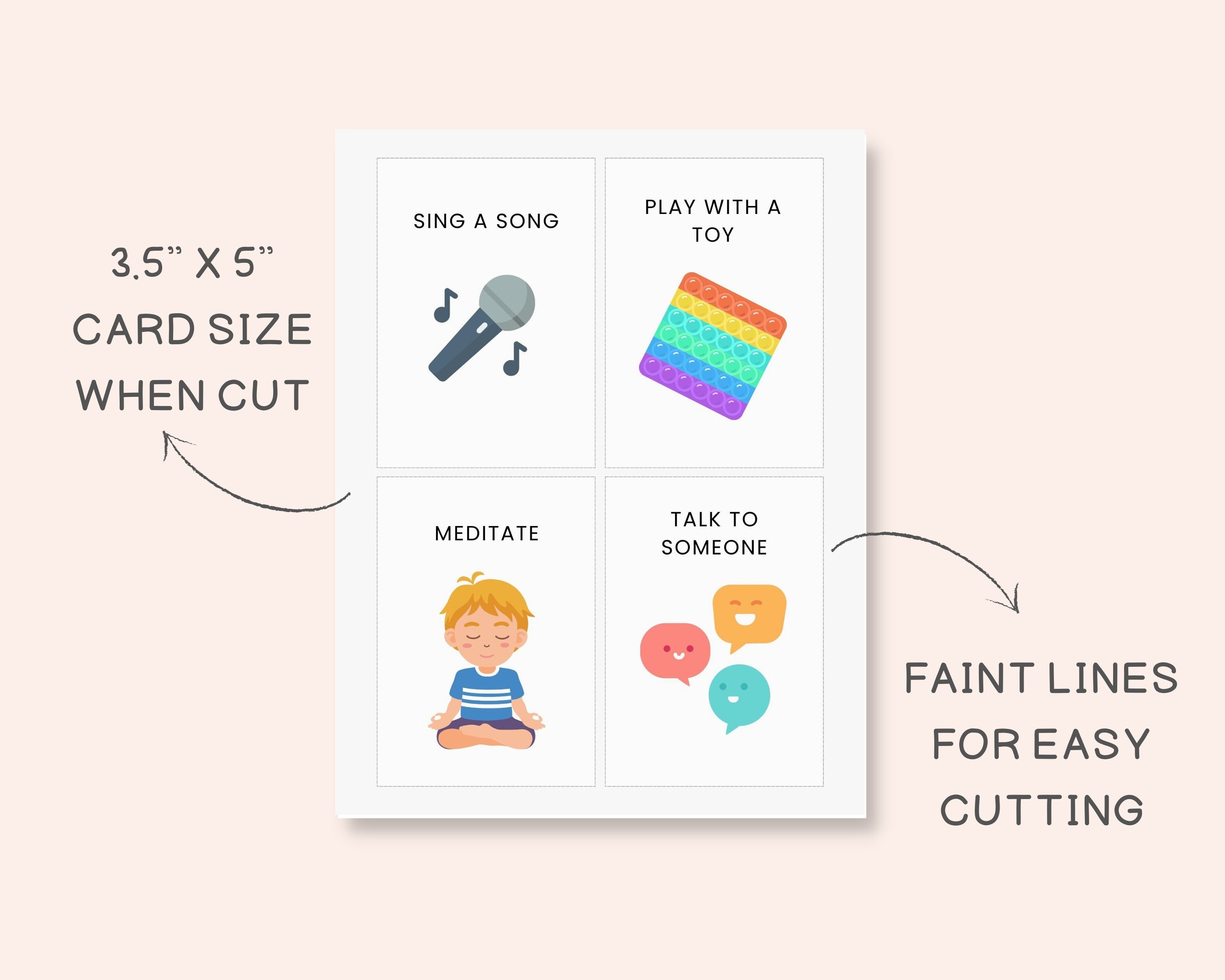 Calming Corner Flashcards, Calming Strategies, Calming Techniques ...