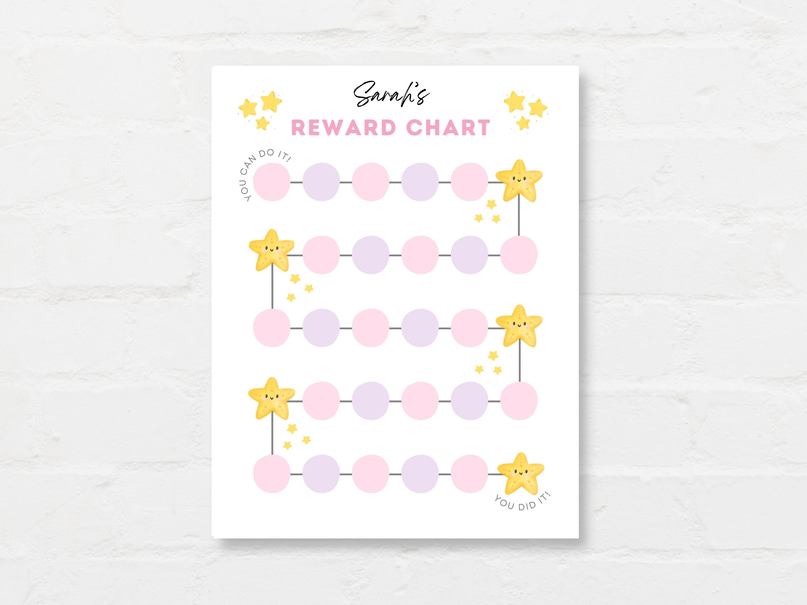 Reward Chart Printable, Kids Reward Chart, Sticker Chart, Kids Chart ...