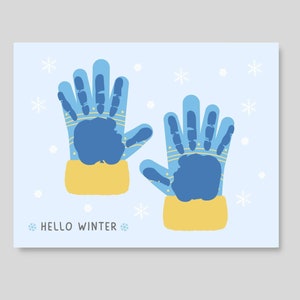 Winter Handprint, Handprint Keepsake, Handprint Art, Winter Activity ...