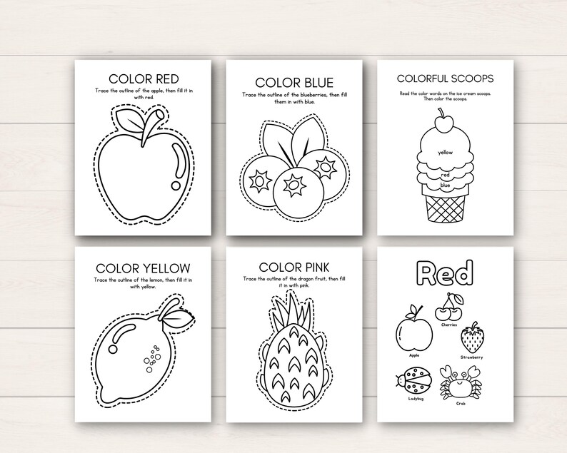 COLORING PAGES BUNDLE, Coloring Pages for Kids, Printable Colouring ...