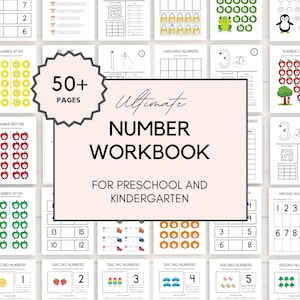 Numbers Workbook, Number Tracing, Number Practice, Handwriting Practice ...