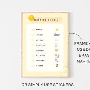 Morning Routine Chart, Editable Routine Charts, Evening Routine Chart ...