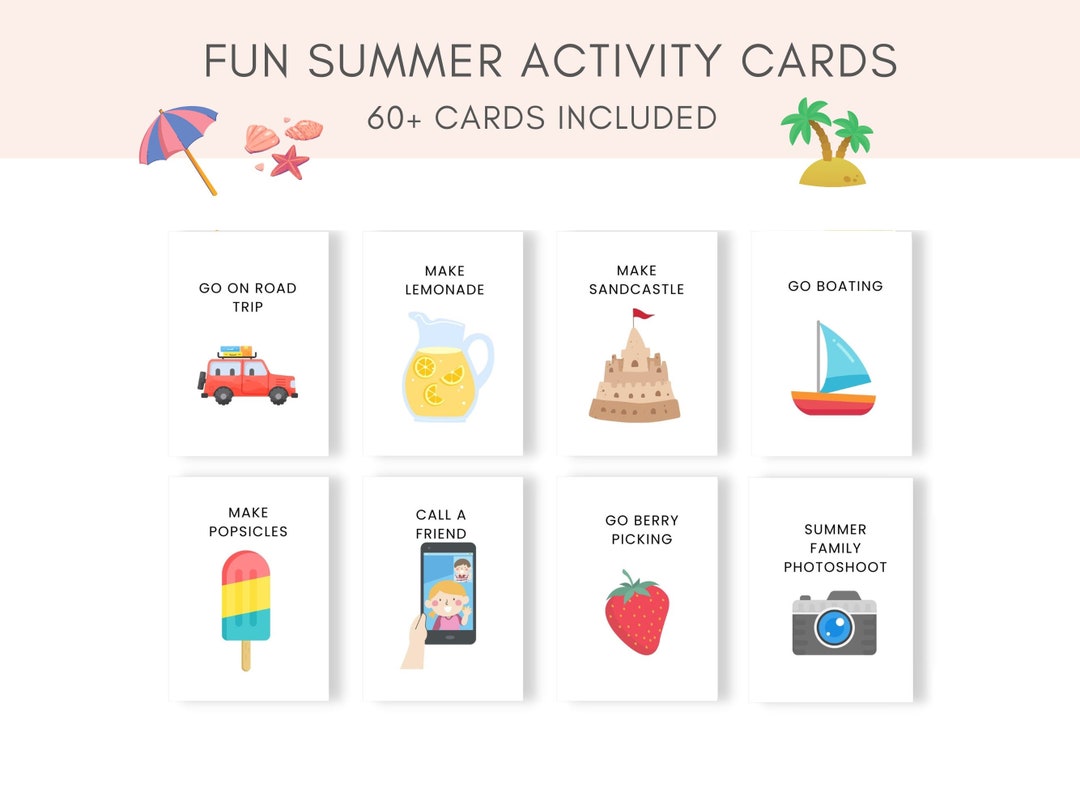 Summer Activity Cards, Summer Activities, Summer Bucket List, Summer ...