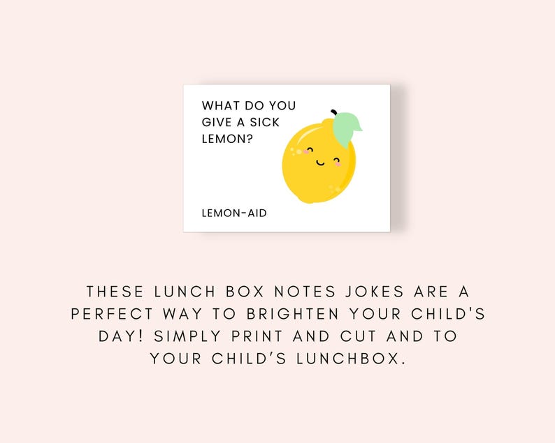 Lunchbox Jokes Printable, Lunch Box Notes, Jokes for Kids, Lunchbox ...