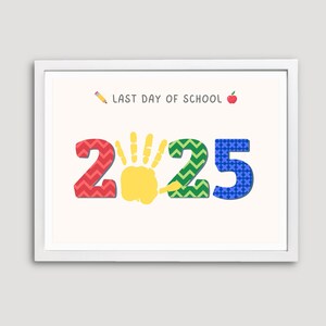 Last Day of School Handprint, First Day of School, Handprint Craft ...