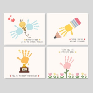 Teacher Appreciation Handprint, Teacher Appreciate, Teacher Gift, Thank ...