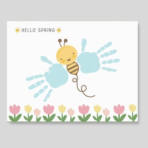 Spring Handprint, Spring Handprint Craft, Kids Craft Activity, Spring ...