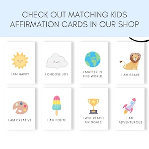 Boys Affirmations Wall Art, Children Affirmation Wall Art, Positive ...