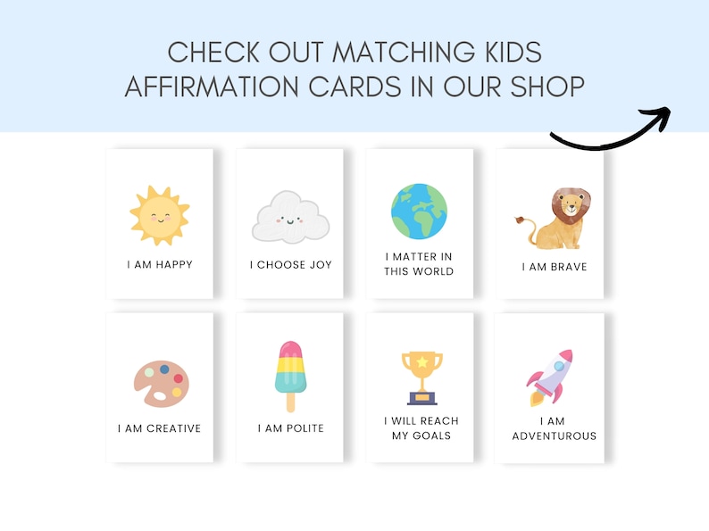 Boys Affirmations Wall Art, Children Affirmation Wall Art, Positive ...