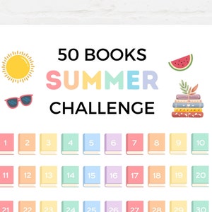 Summer Reading Challenge, Kids Reading Challenge,reading Log, Reading ...