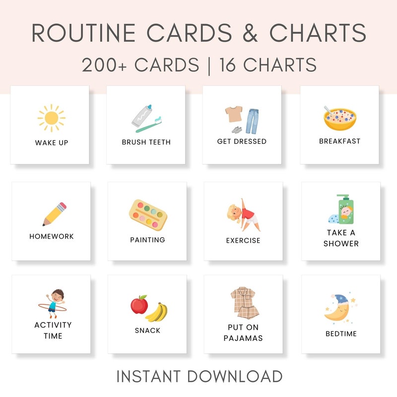 Printable Routine Visuals - Etsy