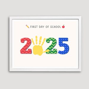 Last Day of School Handprint, First Day of School, Handprint Craft ...