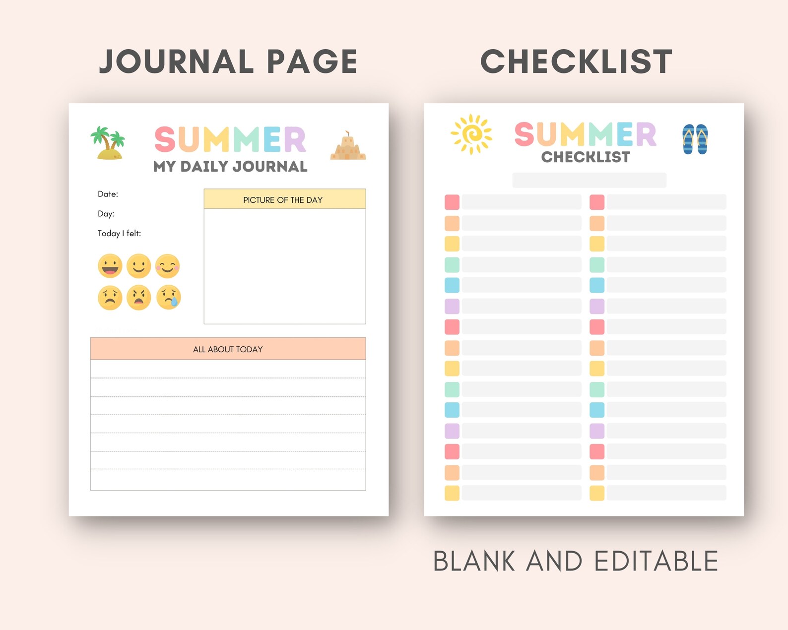 Summer Planner 2024, Summer Kids Planner, Summer Activity, Summer ...
