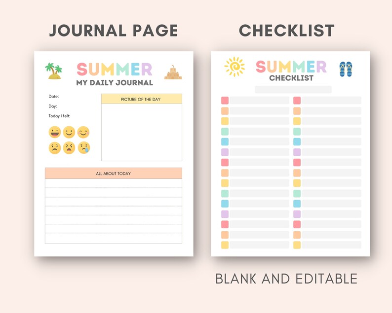 Summer Planner 2024, Summer Kids Planner, Summer Activity, Summer ...