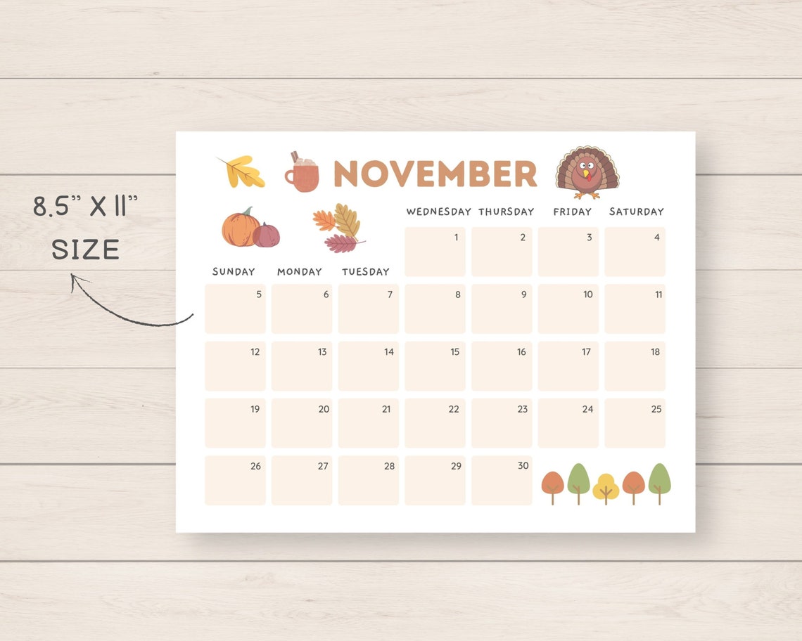 Calendar 2023 Printable Kids Calendar 2023 Editable - Etsy UK