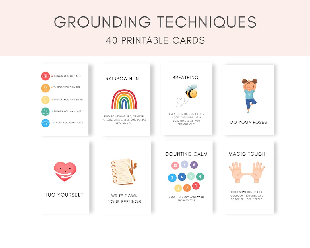 Kids Coping Skills, Grounding Techniques for Kids, Calming Corner ...