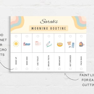 Routine Flip Chart, Morning Routine Chart, Bedtime Routine Chart, Kids ...