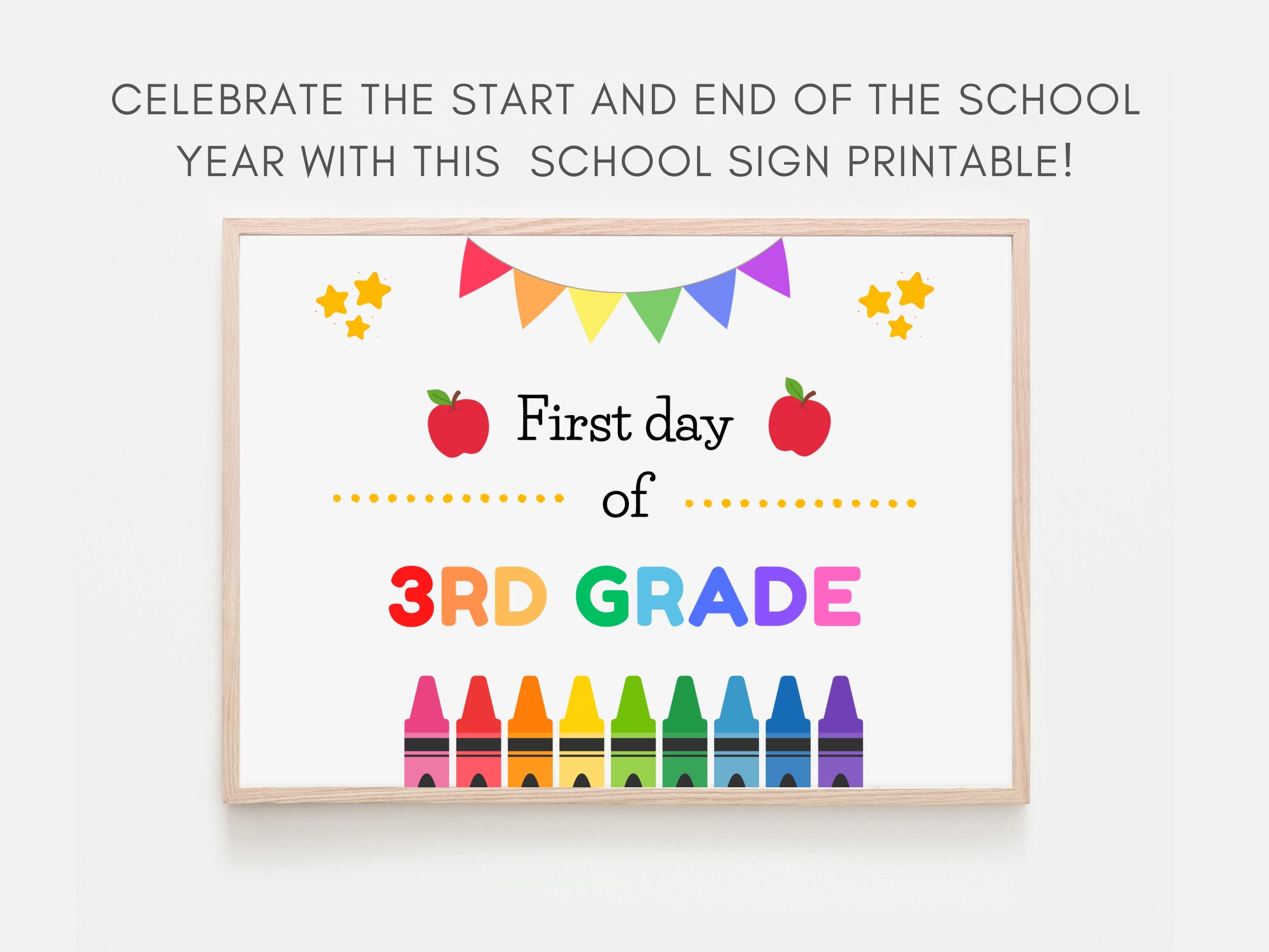 First Day of 3rd Grade, Last Day of 3rd Grade, First and Last Day of ...