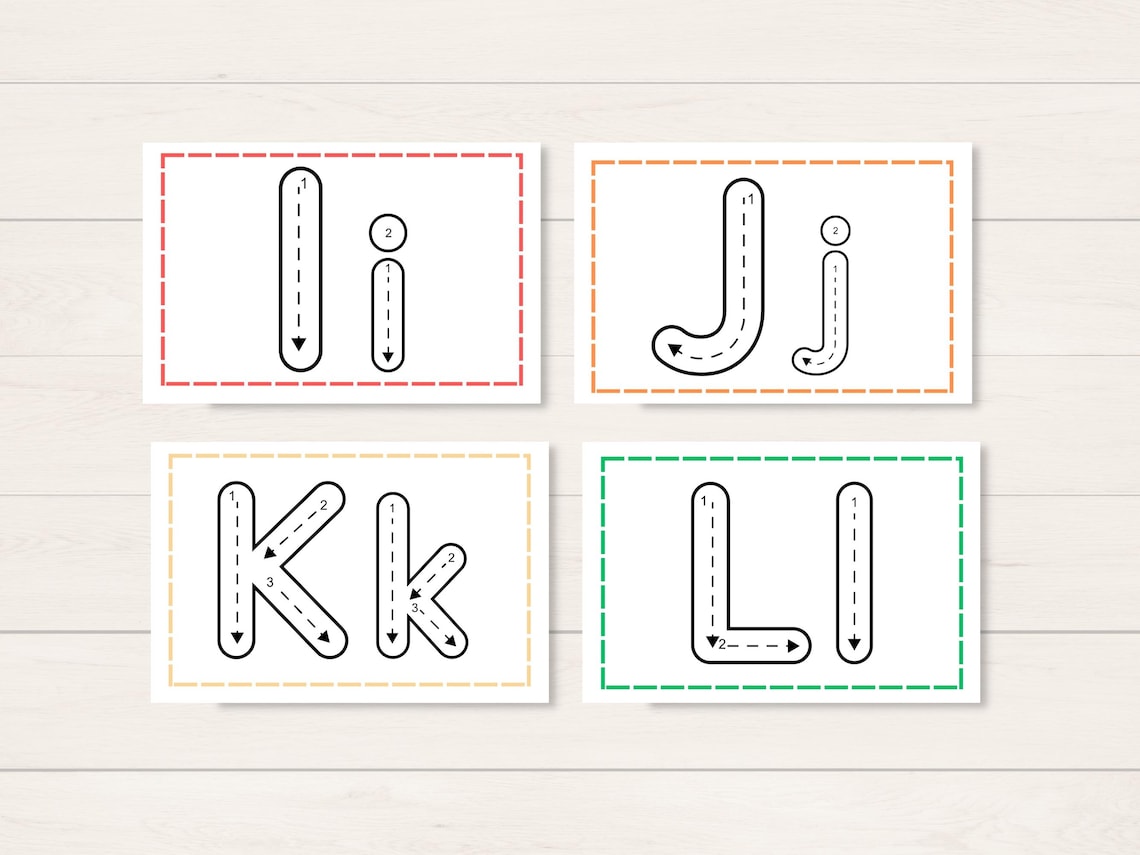 Alphabet Tracing Cards, Alphabet Tracing, Tracing Card, Letter Tracing ...