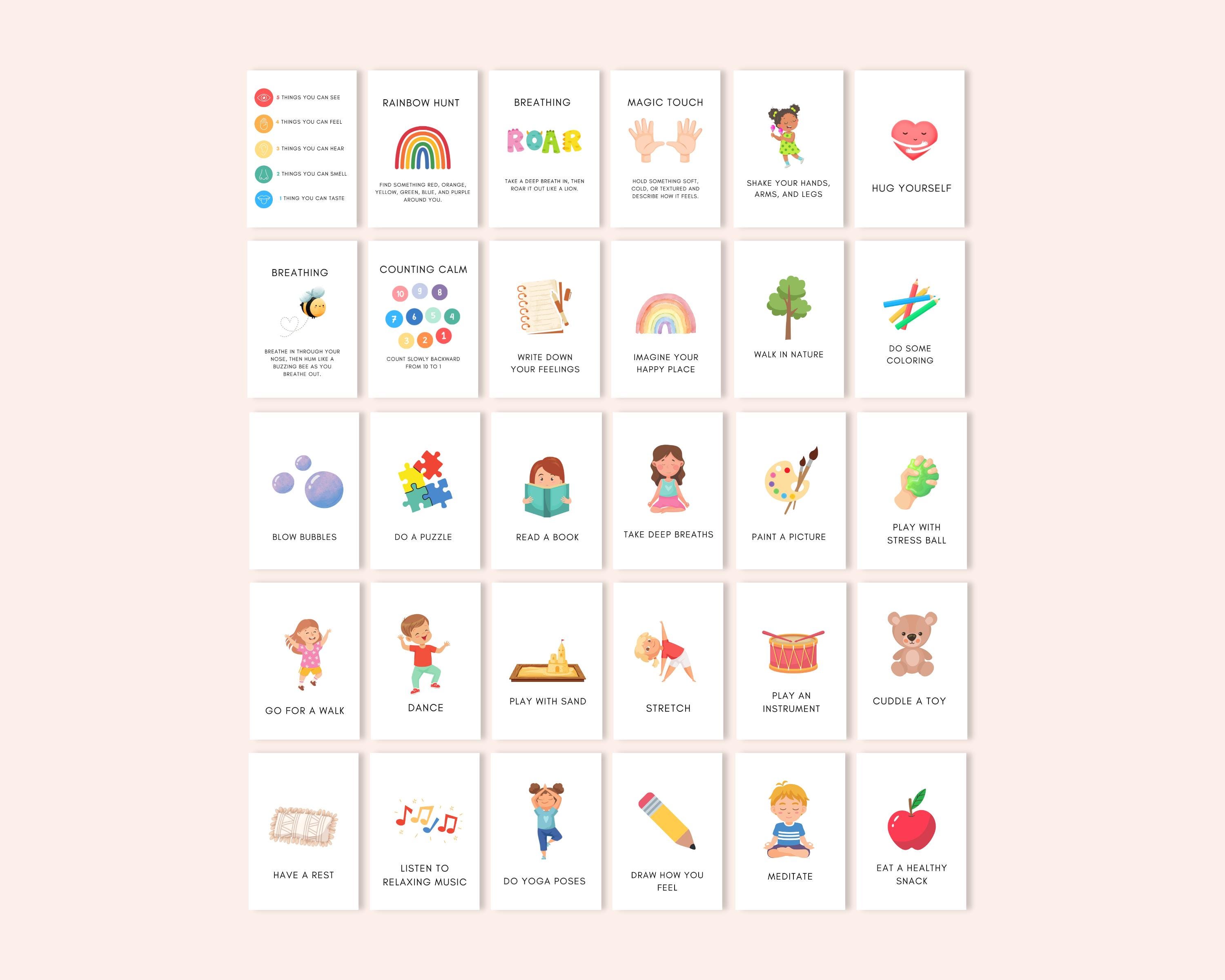 Kids Coping Skills, Grounding Techniques for Kids, Calming Corner ...
