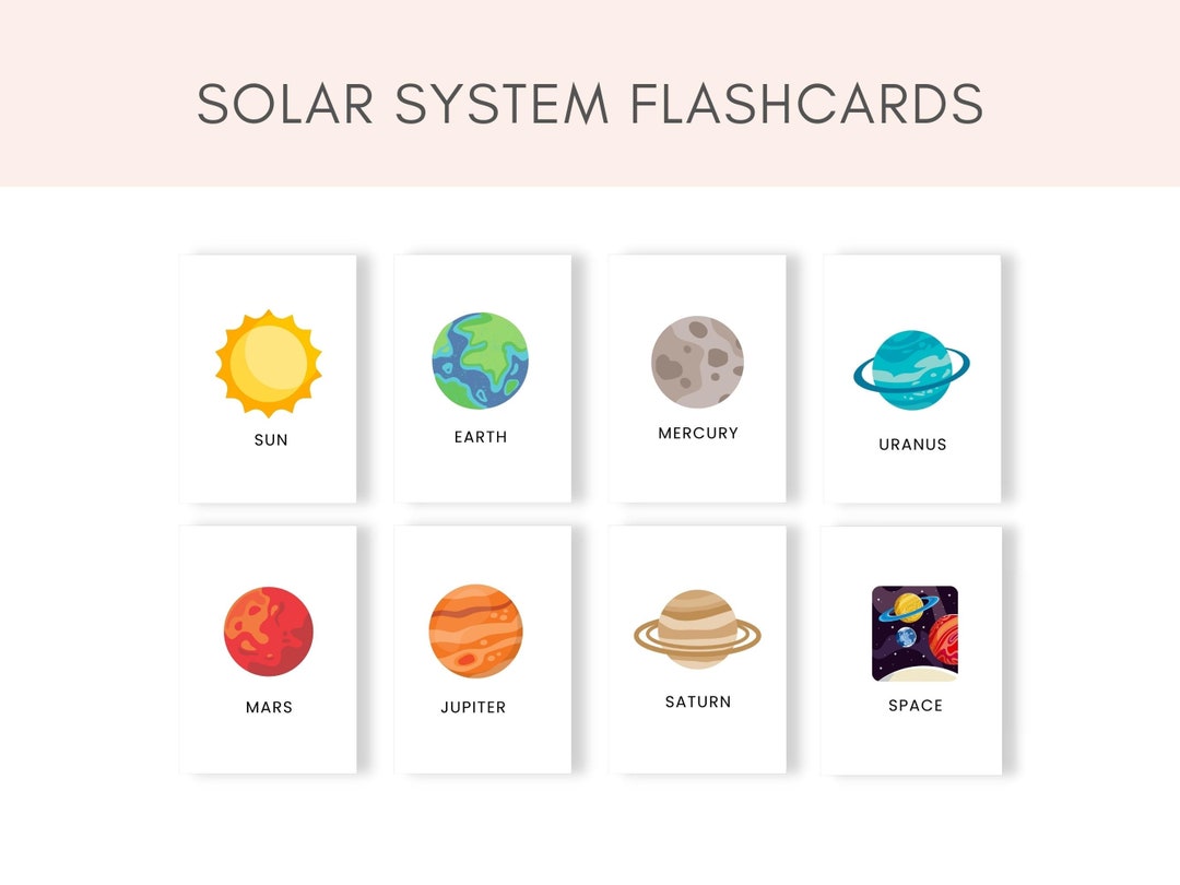 Solar System Flashcards, Planets Flashcards, Solar System, Flashcards ...